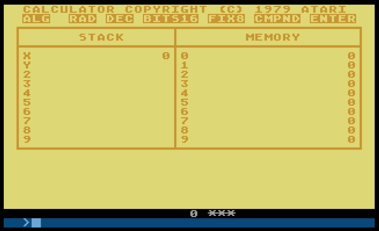 Atariwiki V31 Atari Calculator